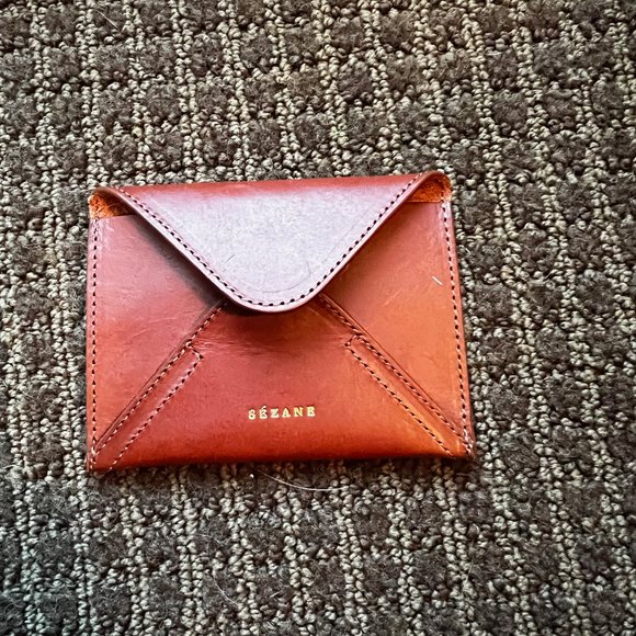Sezane | Bags | New Sezane Envelope Leather Wallet | Poshmark